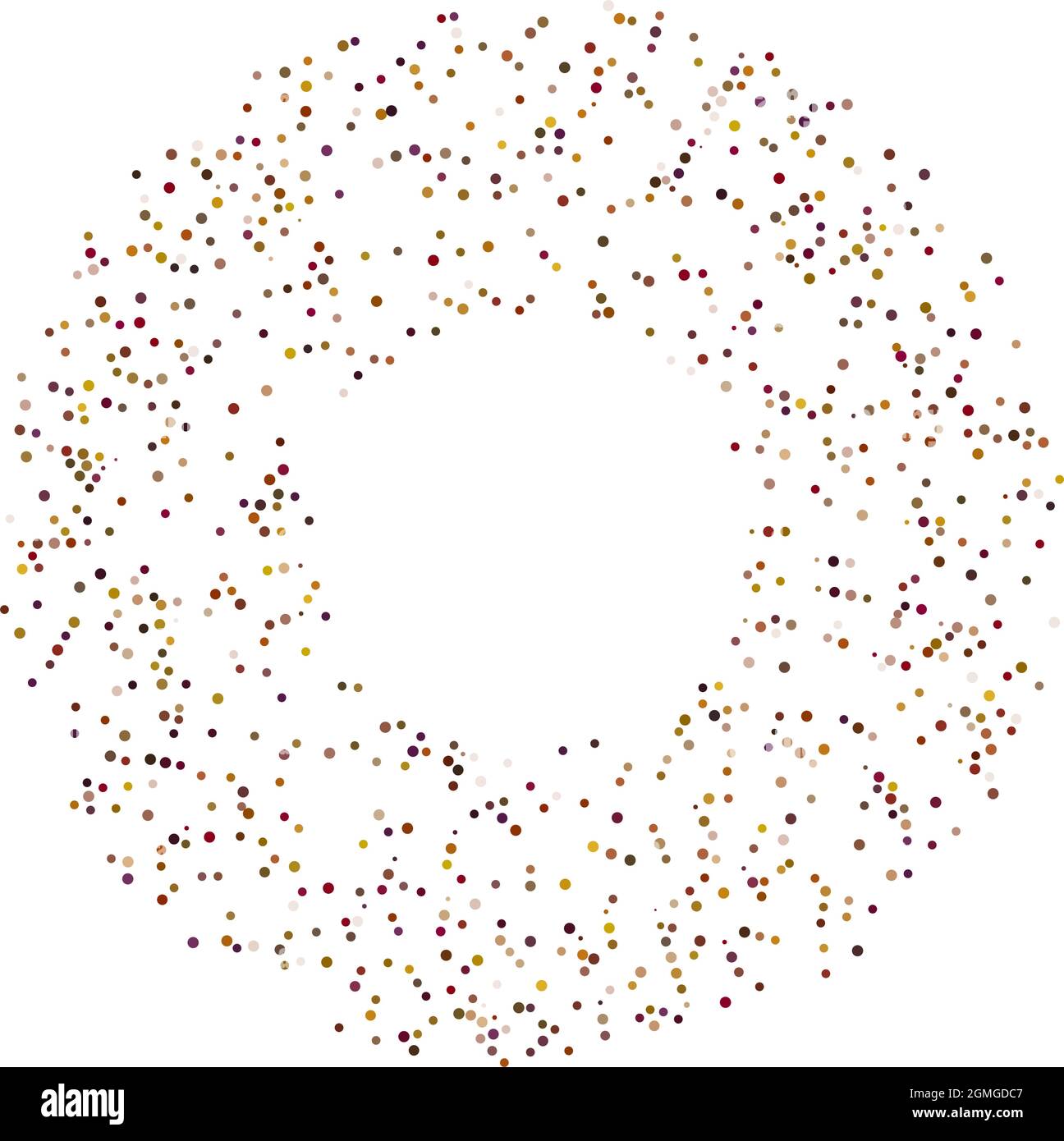 Colorful, colored random circles, dots, speckles and freckles ...