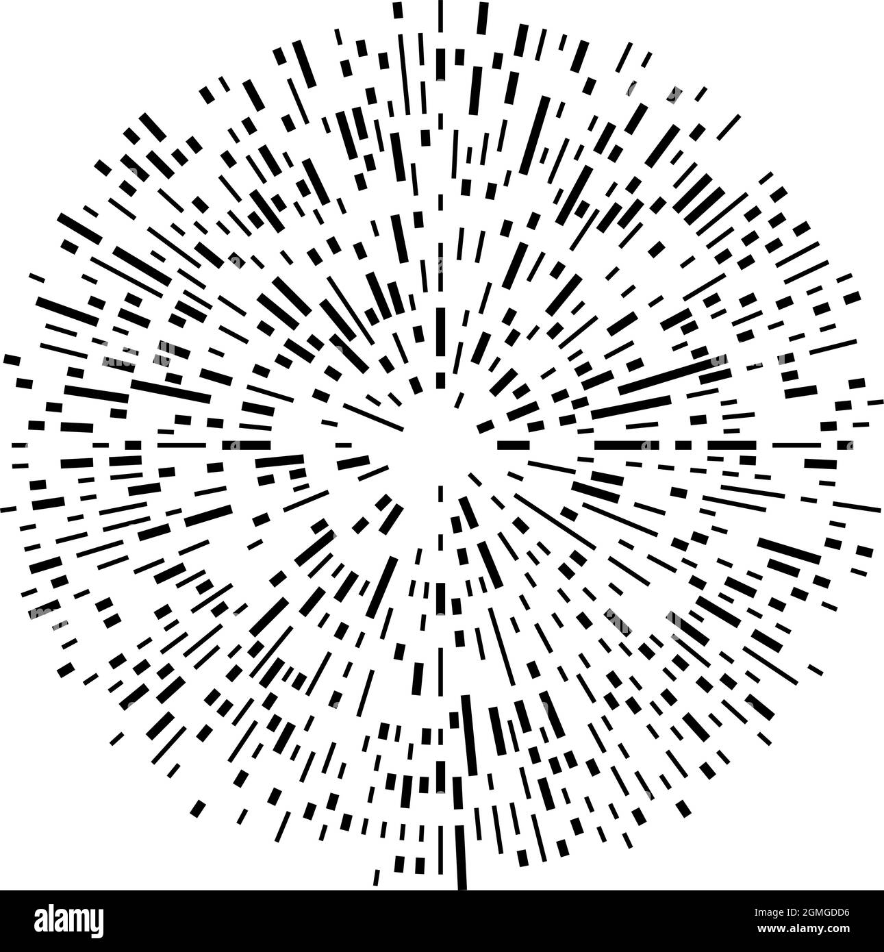 Radial, radiating lines. Radiation, explosion, twinkle, glare and glint ...