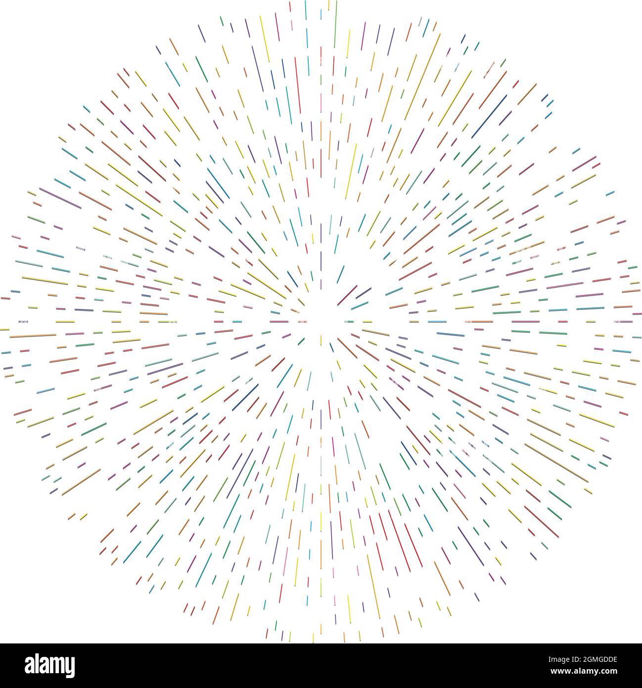 Radial, radiating lines. Radiation, explosion, twinkle, glare and glint ...
