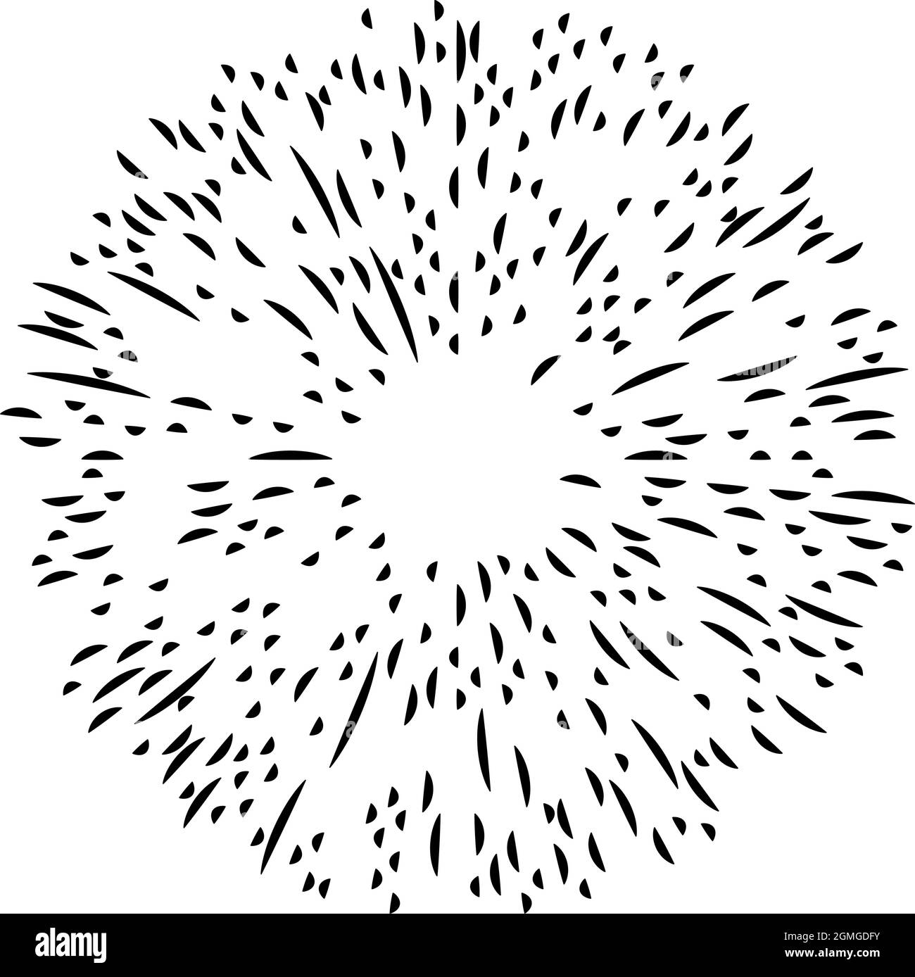 Radial, radiating lines. Radiation, explosion, twinkle, glare and glint ...