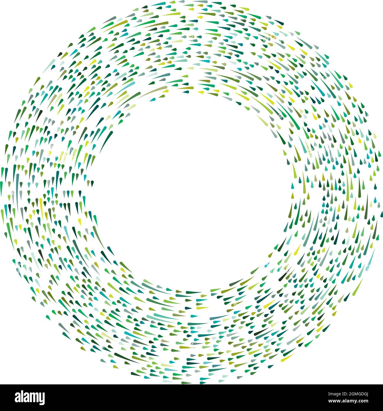 Colorful circular, concentric segmented circles. Radial, radiating ...