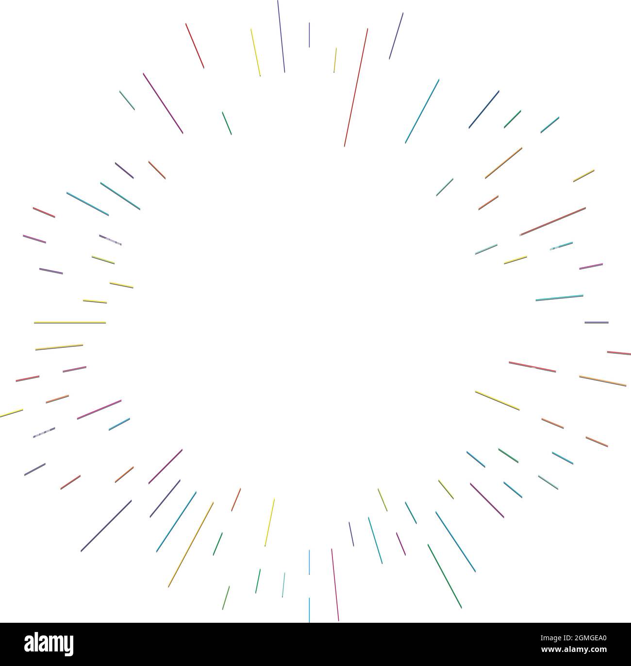 Radial, radiating lines. Radiation, explosion, twinkle, glare and glint ...