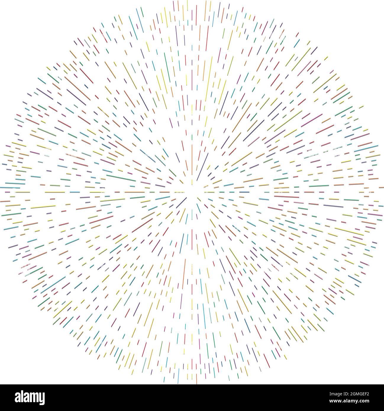 Radial, radiating lines. Radiation, explosion, twinkle, glare and glint ...