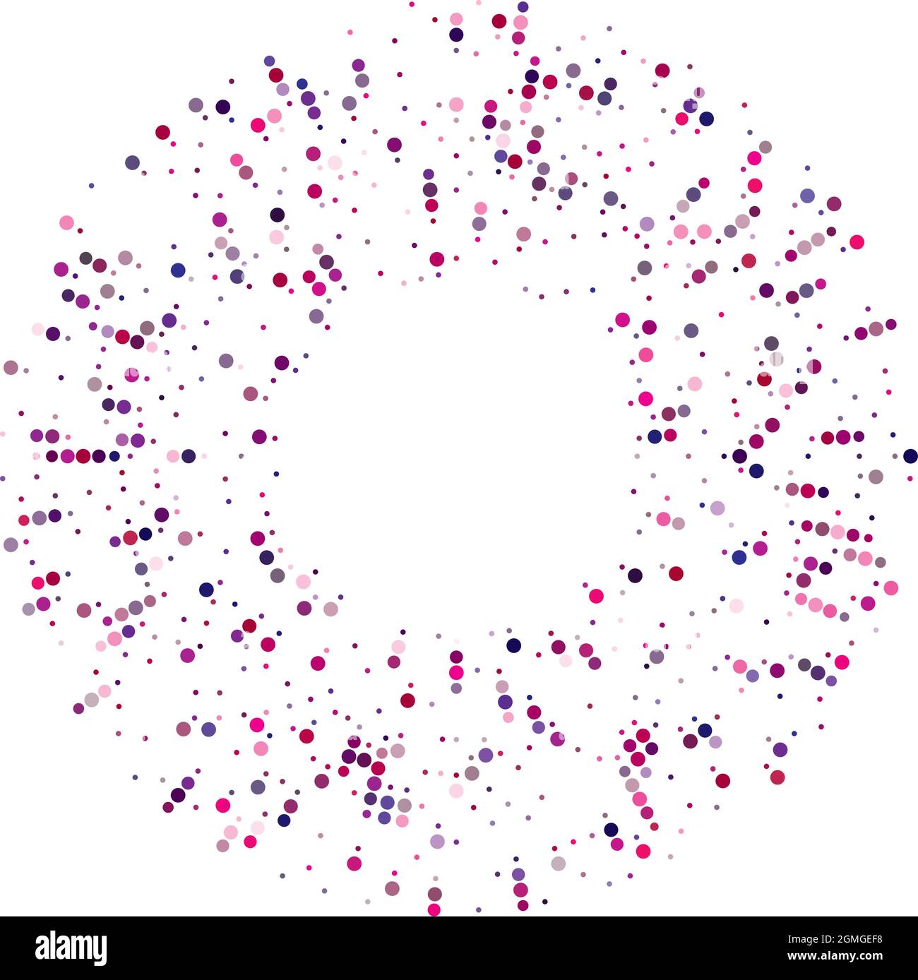 Colorful, colored random circles, dots, speckles and freckles ...