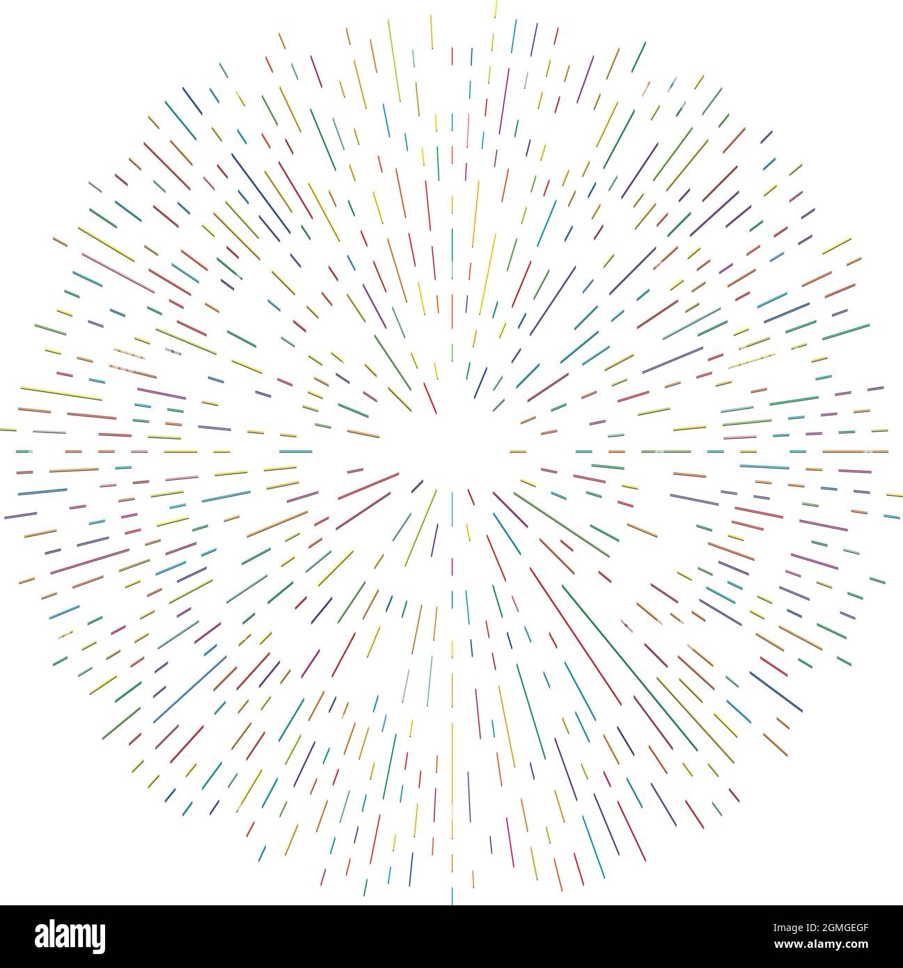 Radial, radiating lines. Radiation, explosion, twinkle, glare and glint ...