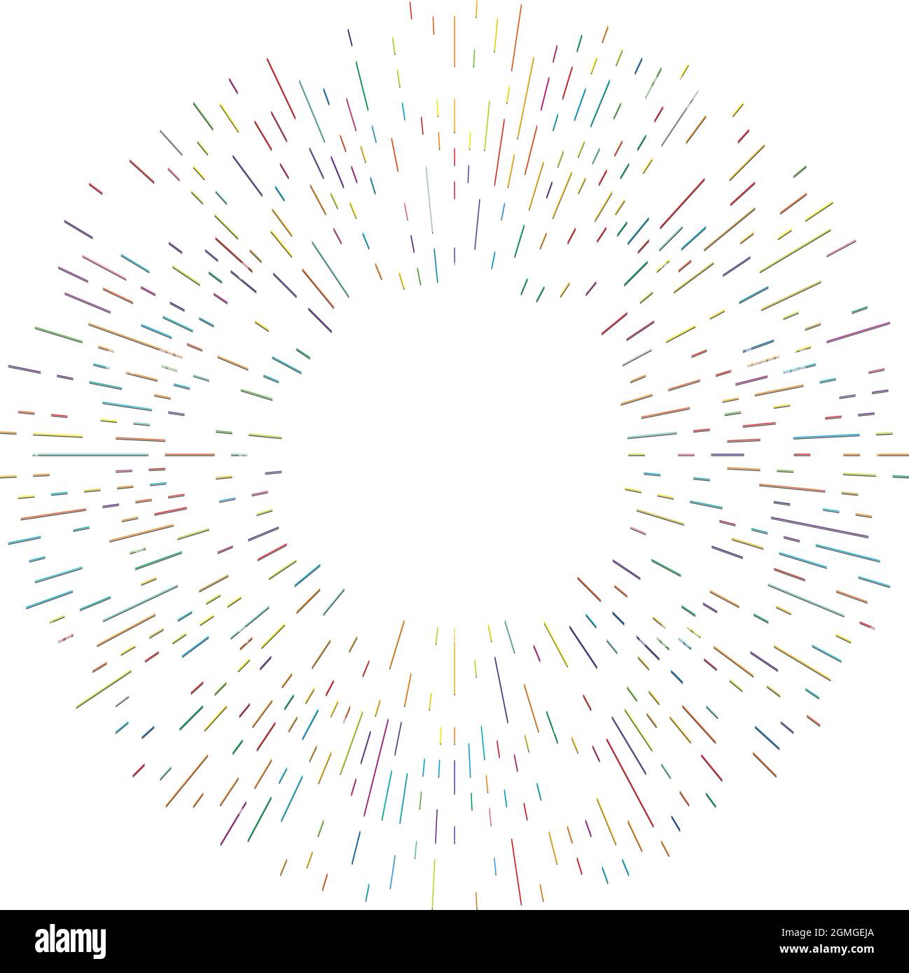 Radial, radiating lines. Radiation, explosion, twinkle, glare and glint ...