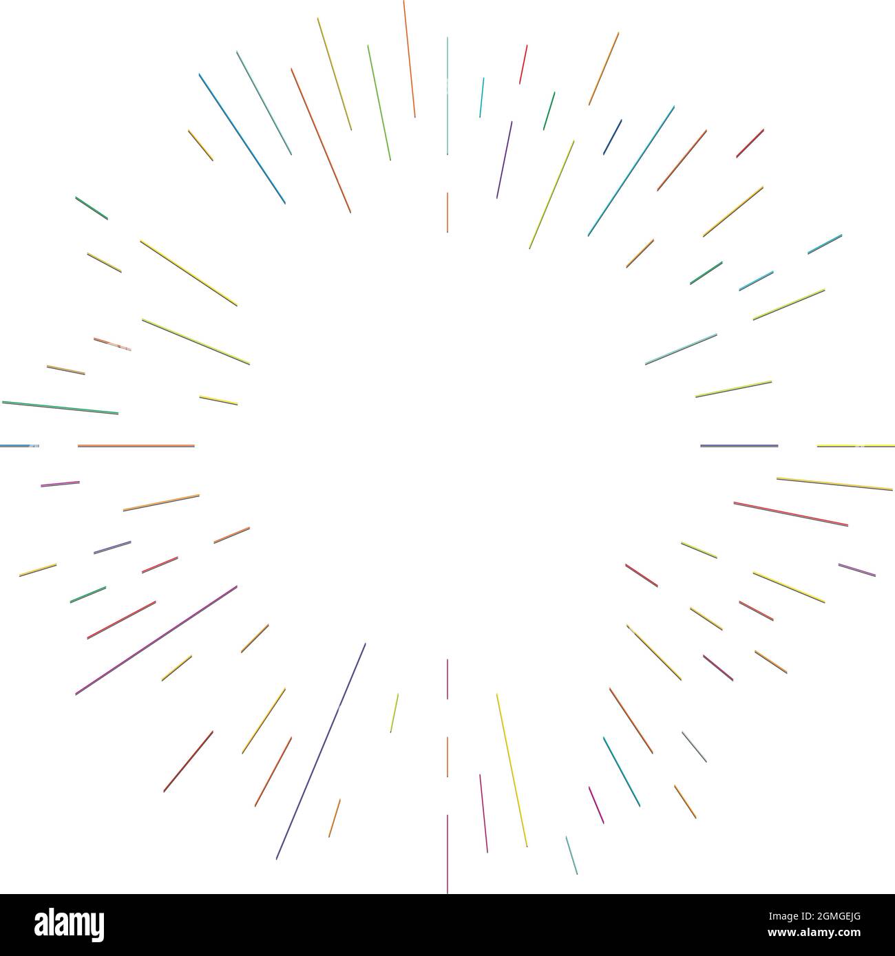Radial, radiating lines. Radiation, explosion, twinkle, glare and glint ...