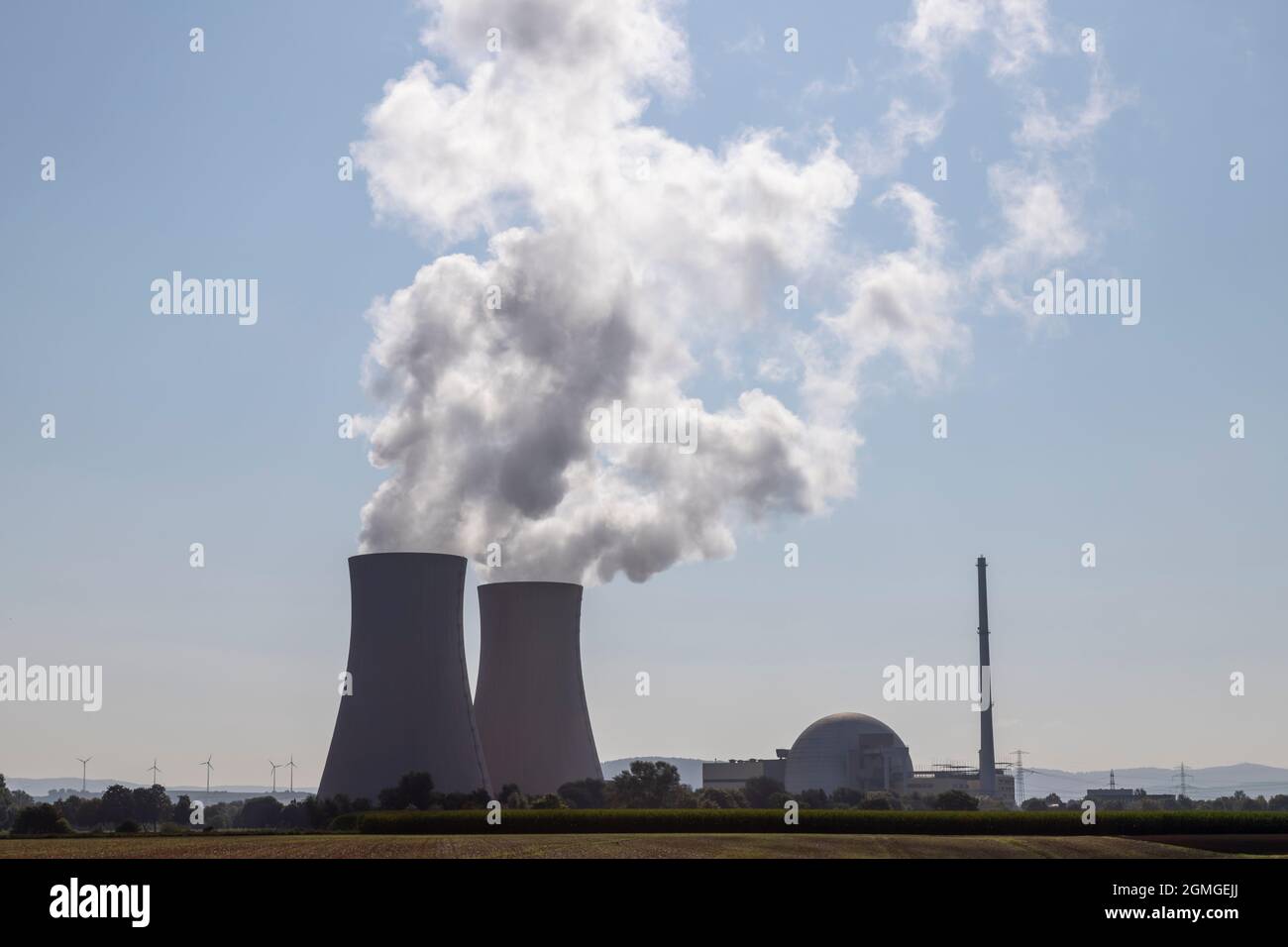 Emmerthal, Lower Saxony, Germany, 09 05 2021, Grohnde nuclear power ...