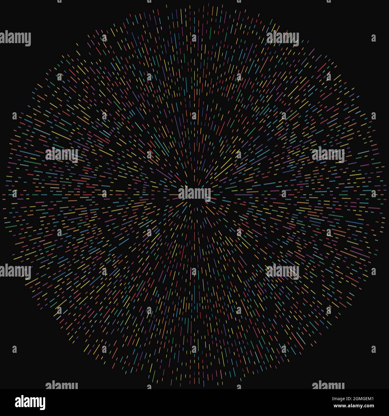 Radial, radiating lines. Radiation, explosion, twinkle, glare and glint ...