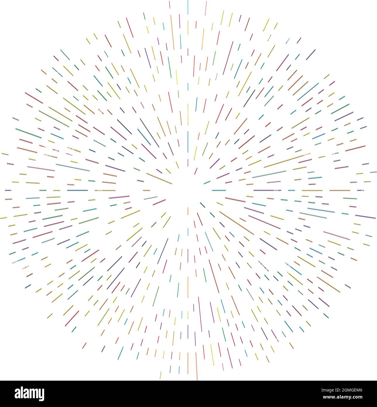Radial, radiating lines. Radiation, explosion, twinkle, glare and glint ...