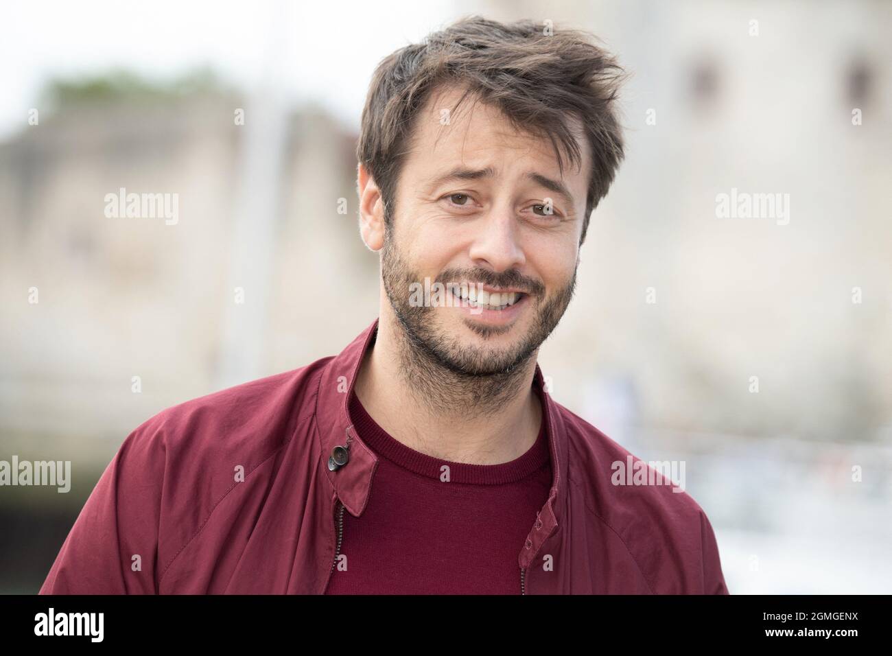 Benjamin Bourgois attends Un si grand soleil photocall during the 23rd TV Fiction Festival at La ...