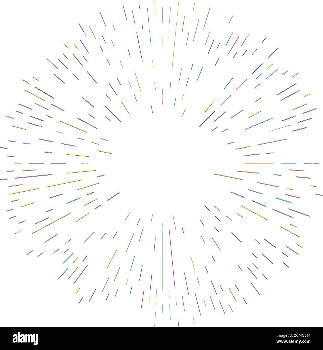 Radial, radiating lines. Radiation, explosion, twinkle, glare and glint ...