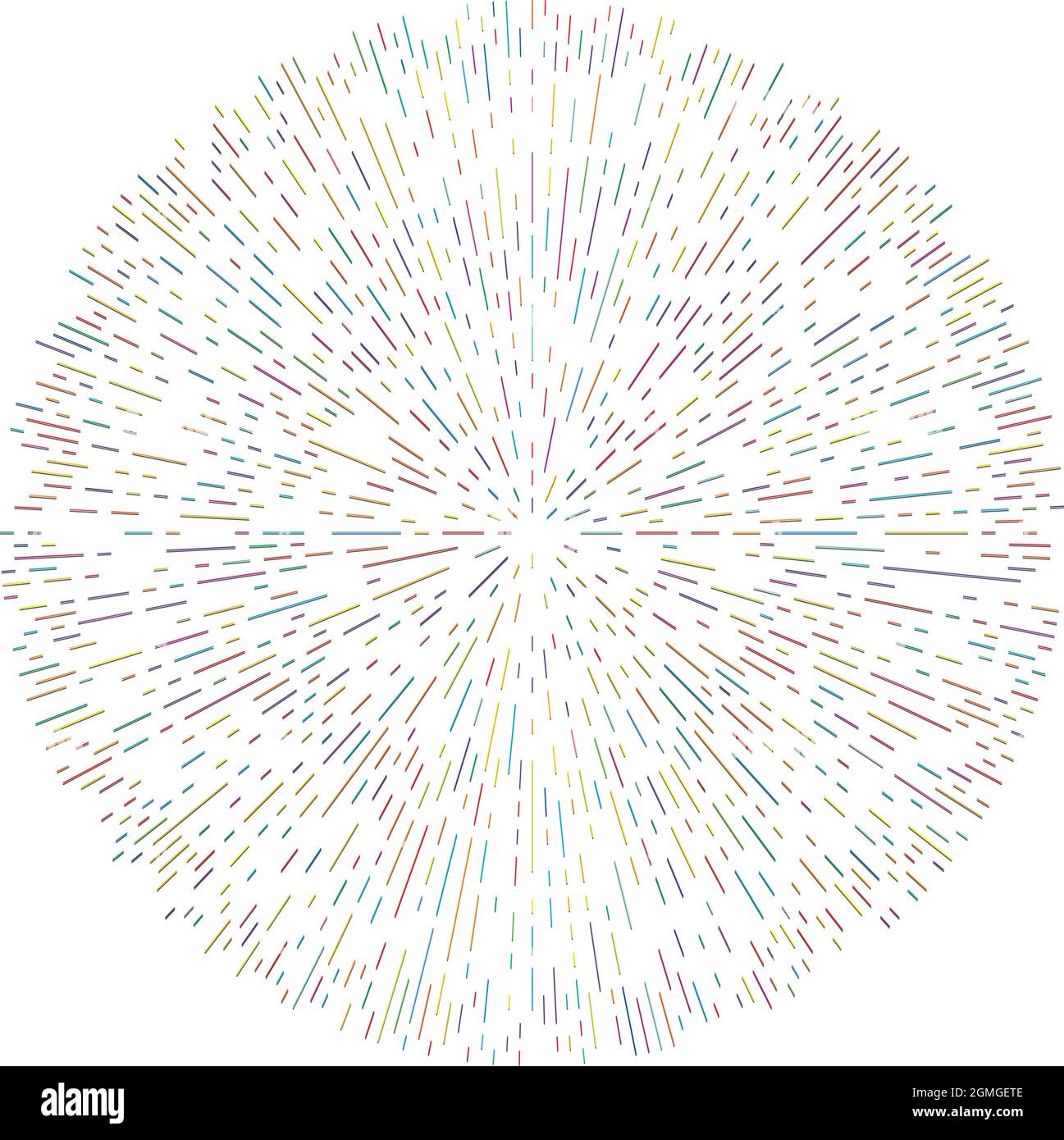 Radial, radiating lines. Radiation, explosion, twinkle, glare and glint ...