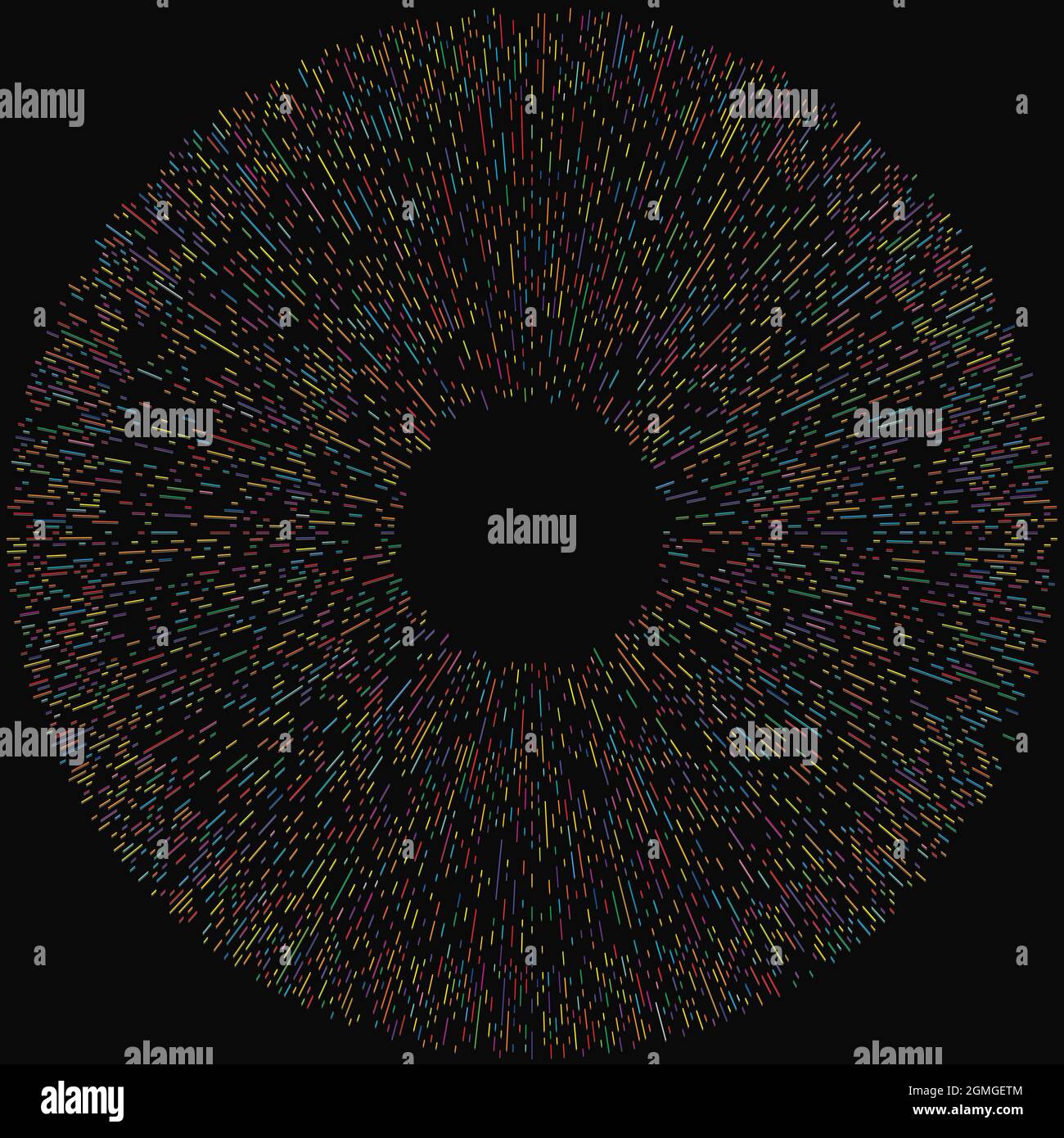 Radial, radiating lines. Radiation, explosion, twinkle, glare and glint ...