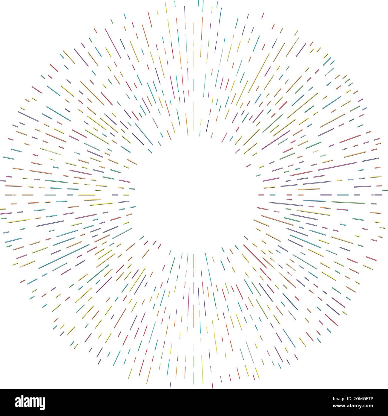Radial, radiating lines. Radiation, explosion, twinkle, glare and glint ...