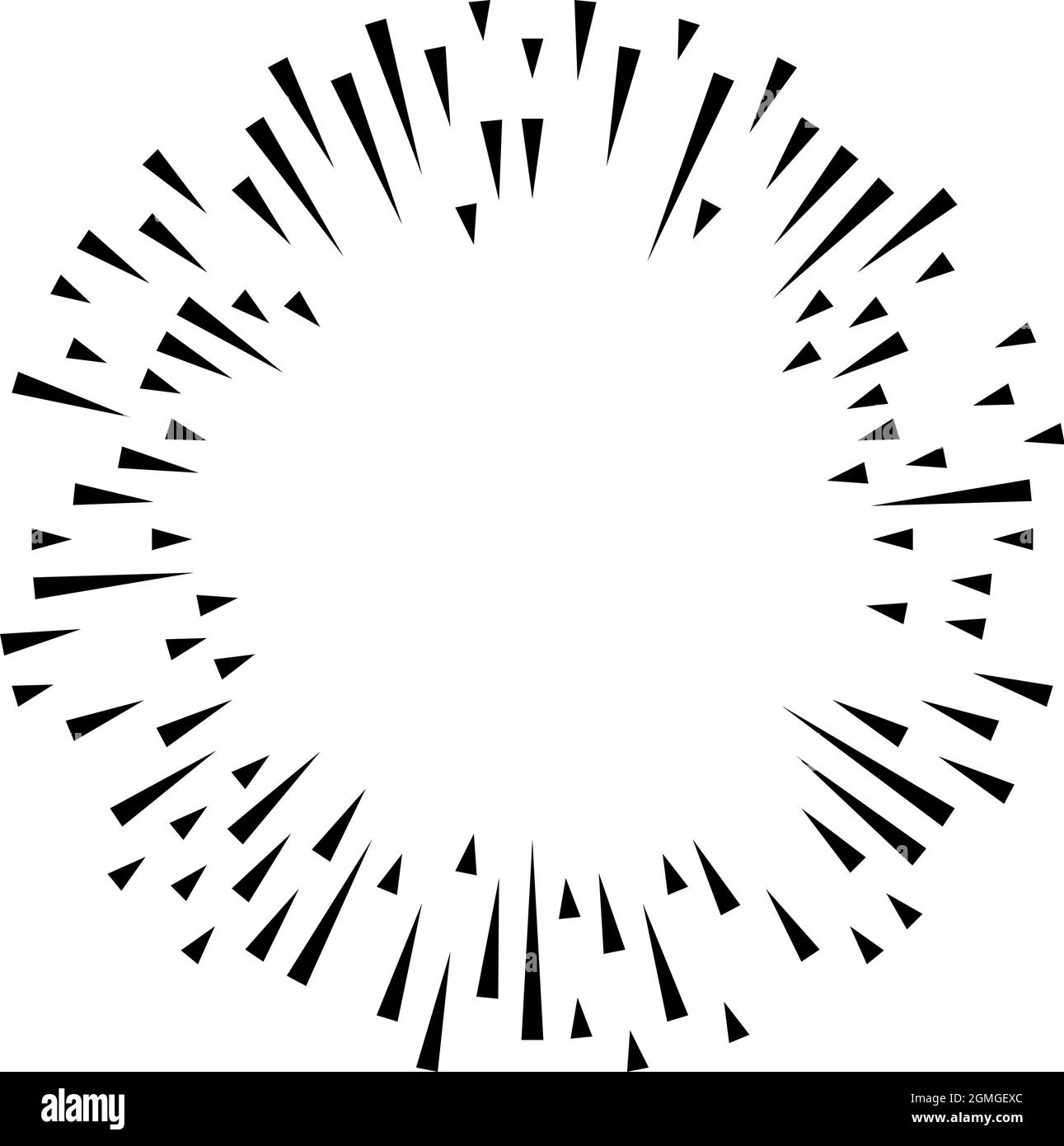 Radial, radiating lines. Radiation, explosion, twinkle, glare and glint ...