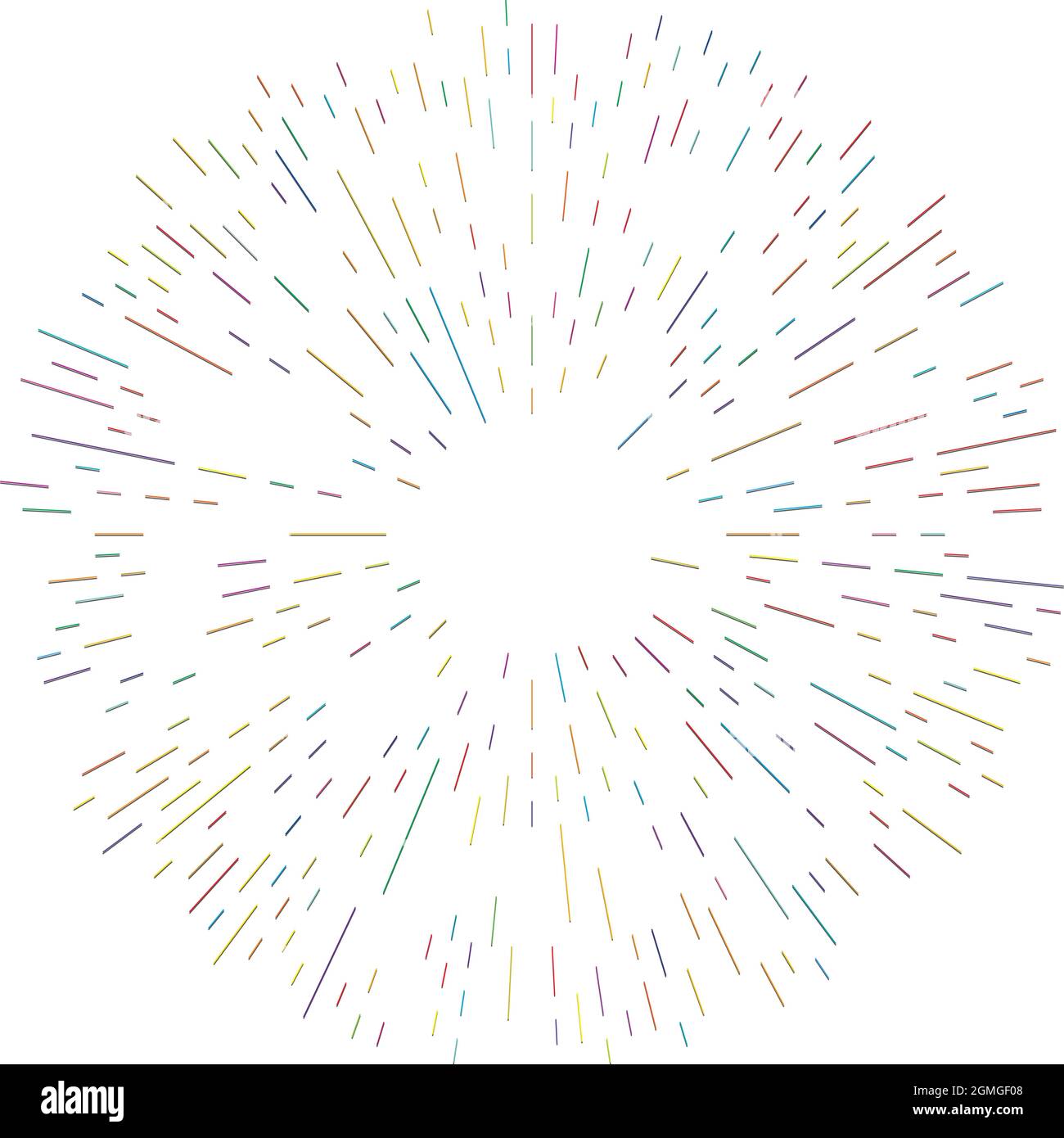 Radial, radiating lines. Radiation, explosion, twinkle, glare and glint ...