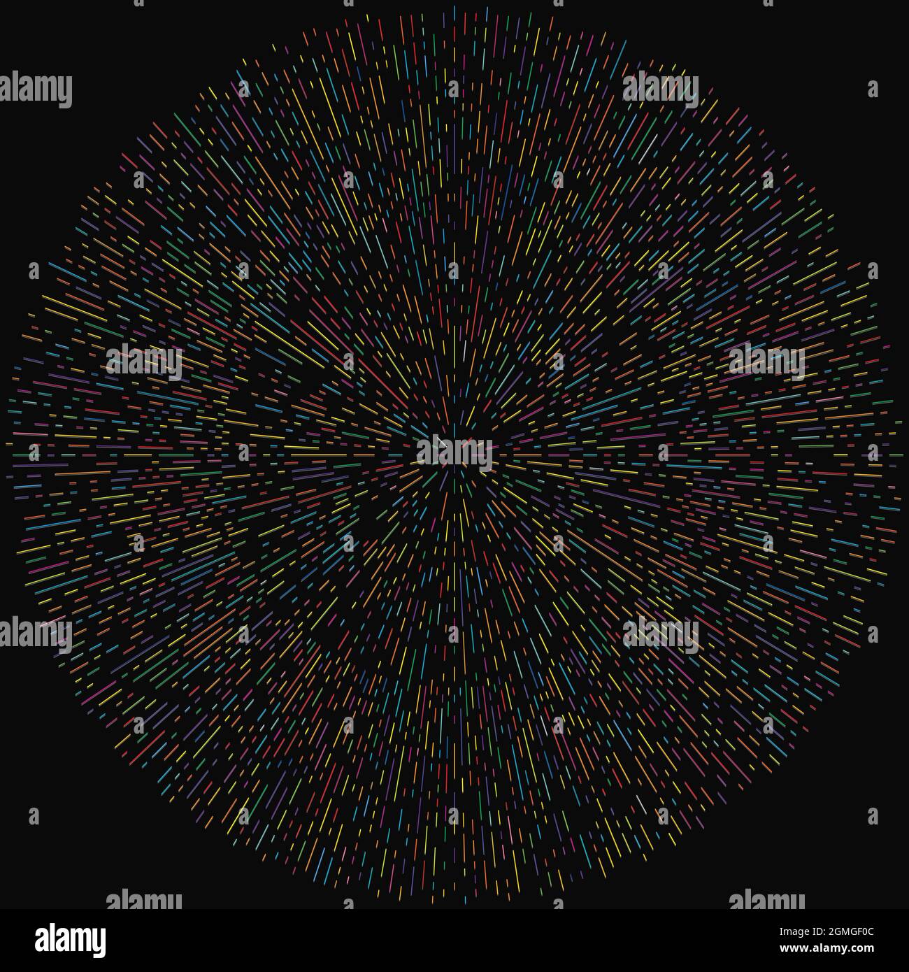 Radial, radiating lines. Radiation, explosion, twinkle, glare and glint ...