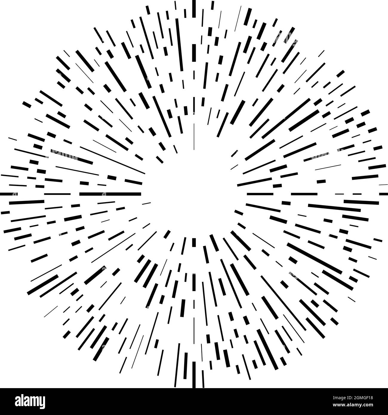 Radial, radiating lines. Radiation, explosion, twinkle, glare and glint ...