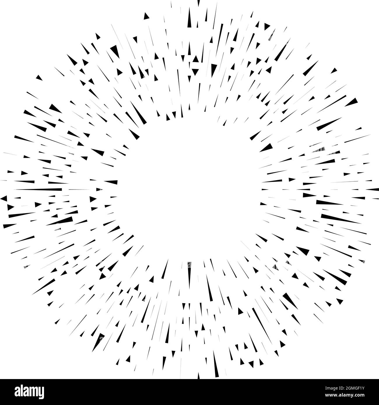 Radial, radiating lines. Radiation, explosion, twinkle, glare and glint ...