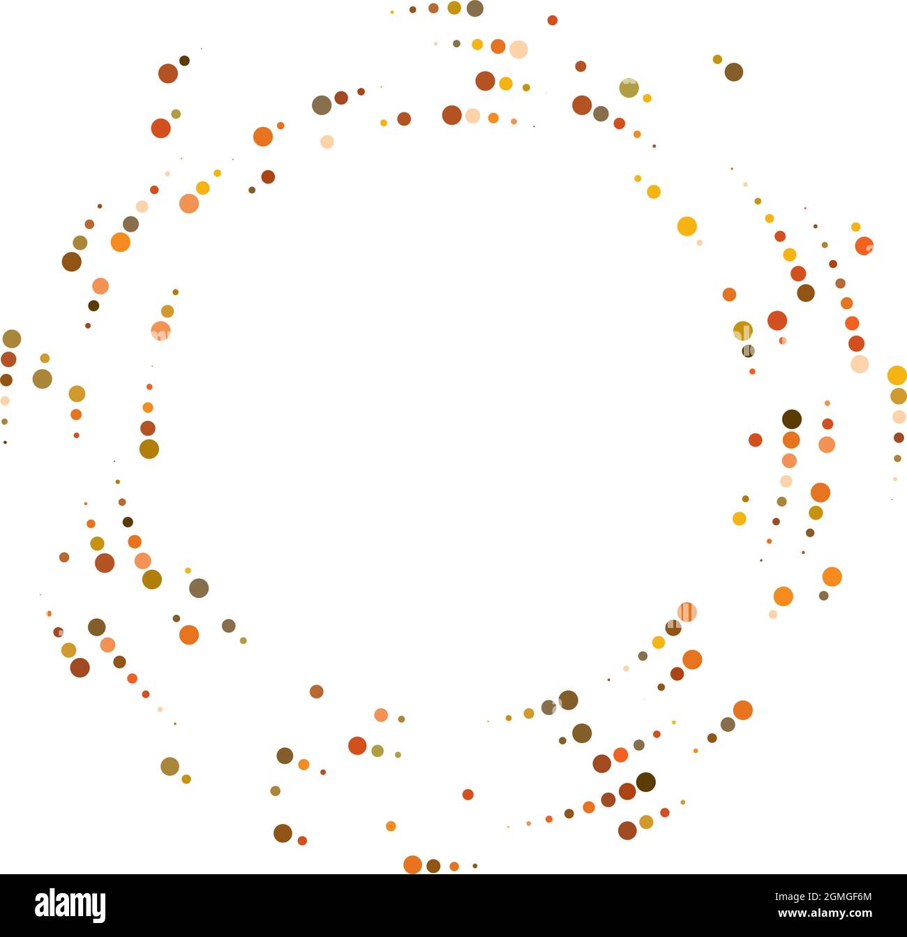 Colorful, colored random circles, dots, speckles and freckles ...