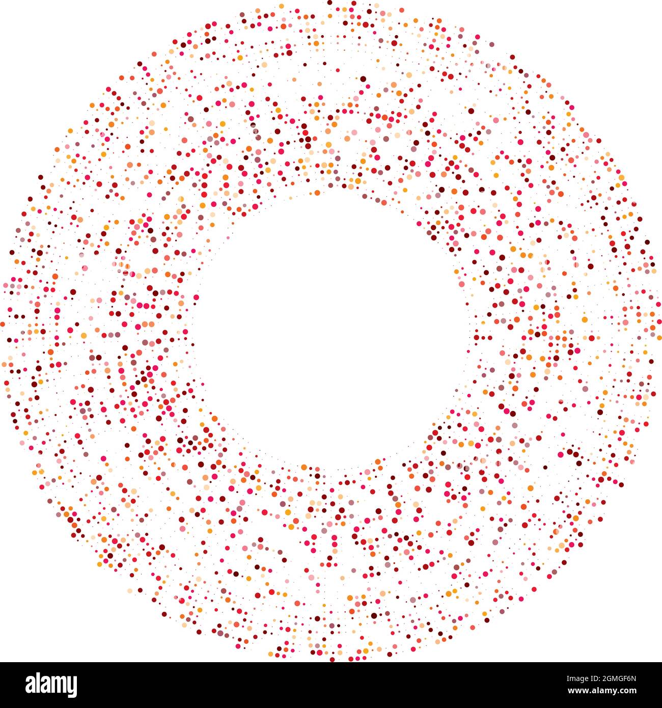 Colorful, colored random circles, dots, speckles and freckles ...