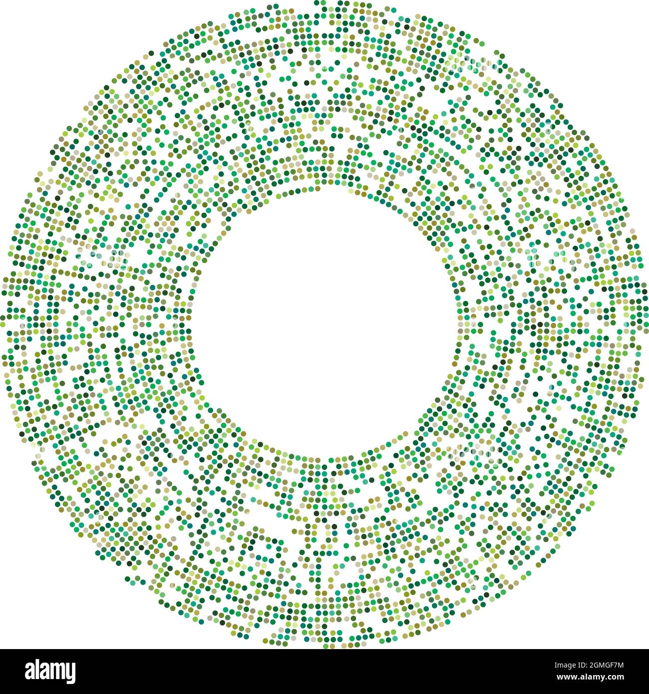 Colorful, colored random circles, dots, speckles and freckles ...