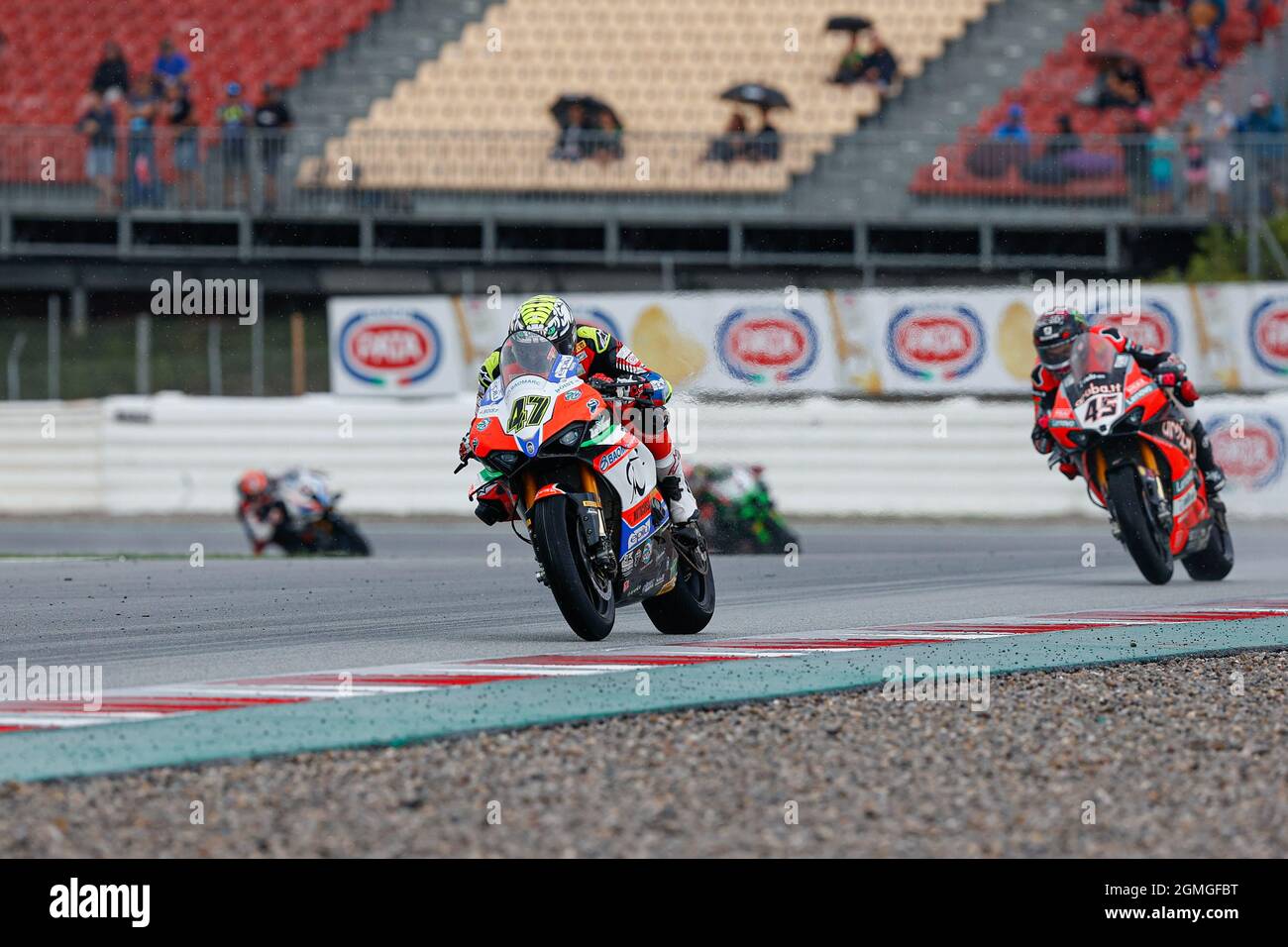 Axel Bassani of Motocorsa Racing Team with Ducati Panigale V4 during ...