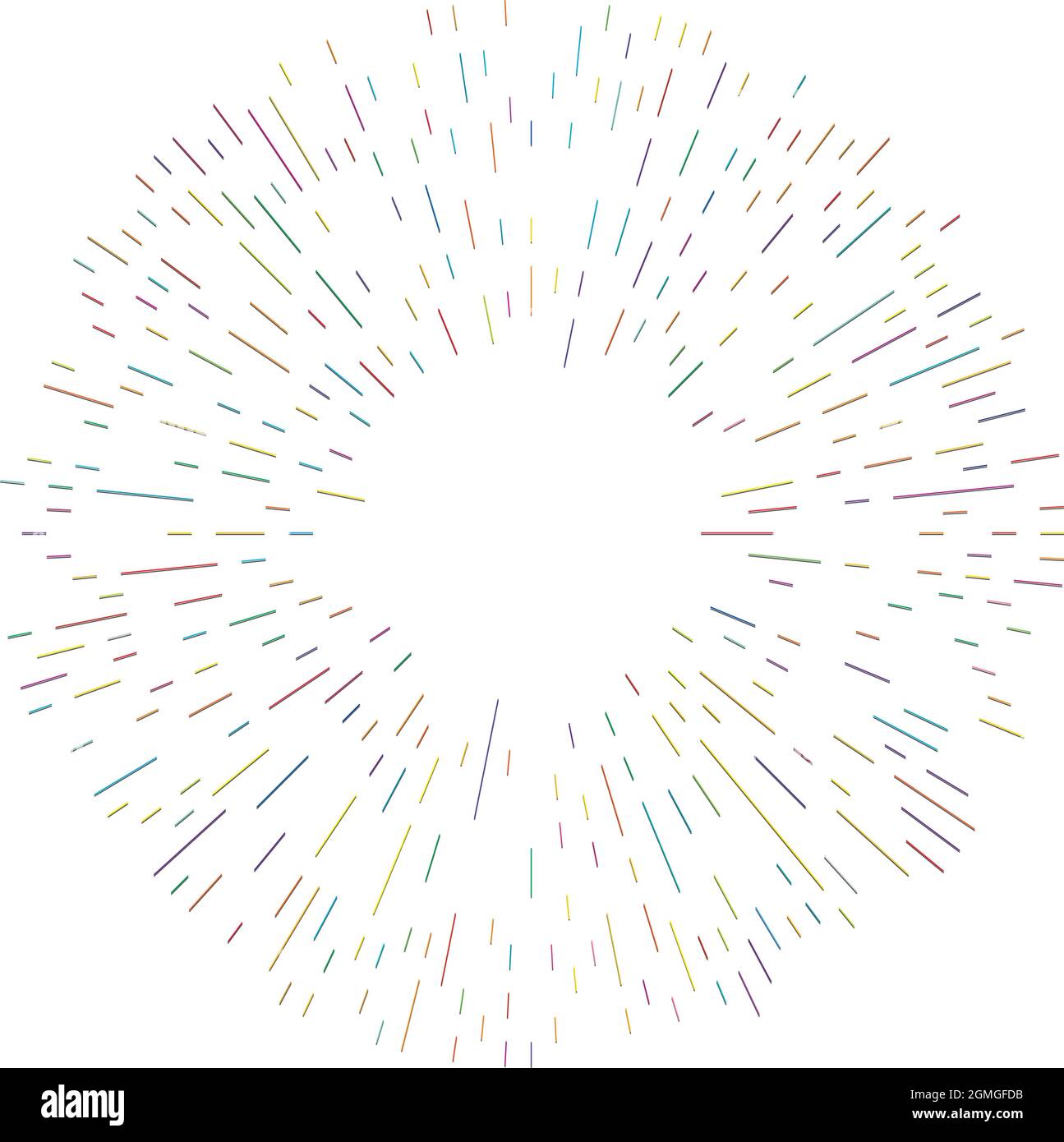Radial, radiating lines. Radiation, explosion, twinkle, glare and glint ...