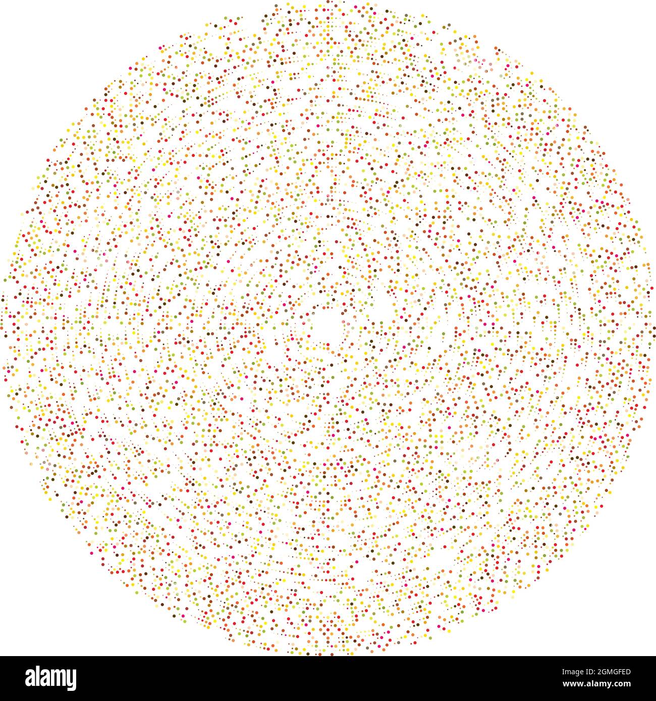Colorful, colored random circles, dots, speckles and freckles ...