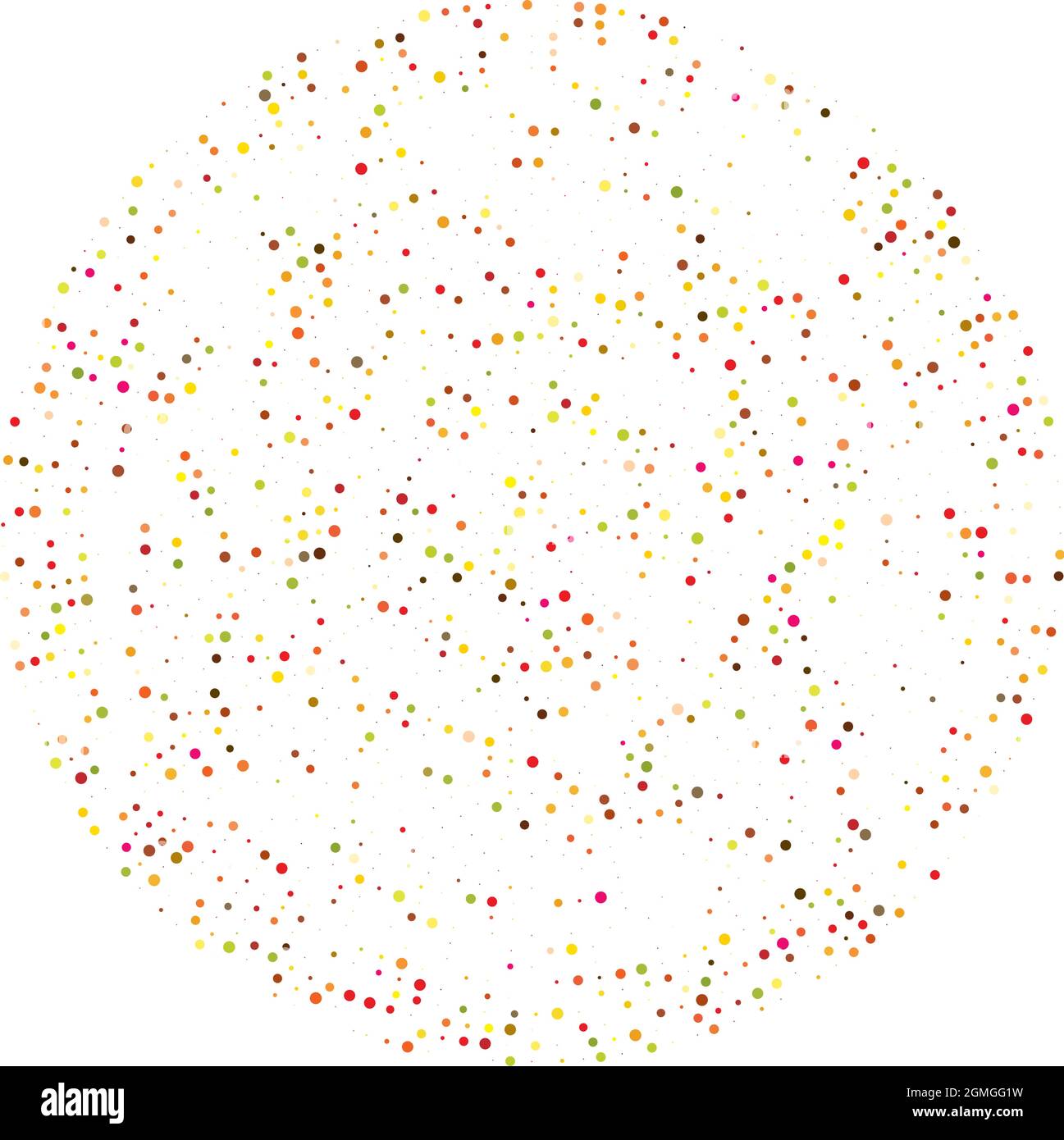 Colorful, colored random circles, dots, speckles and freckles ...