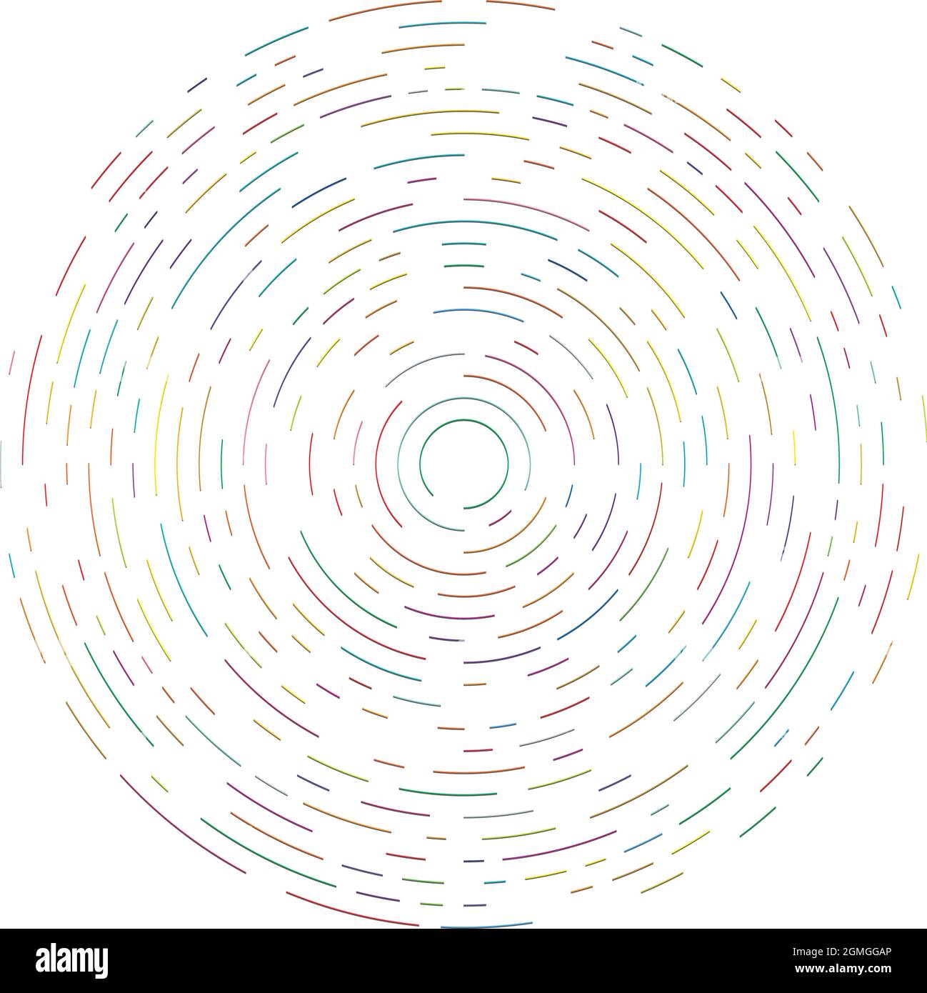 Colorful circular, concentric segmented circles. Radial, radiating ... Colorful circular, concentric segmented circles. Radial, radiating ...