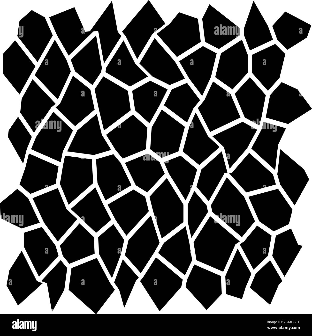 Stone, brick wall, brickwork polygon pattern, background. Stonewall ...