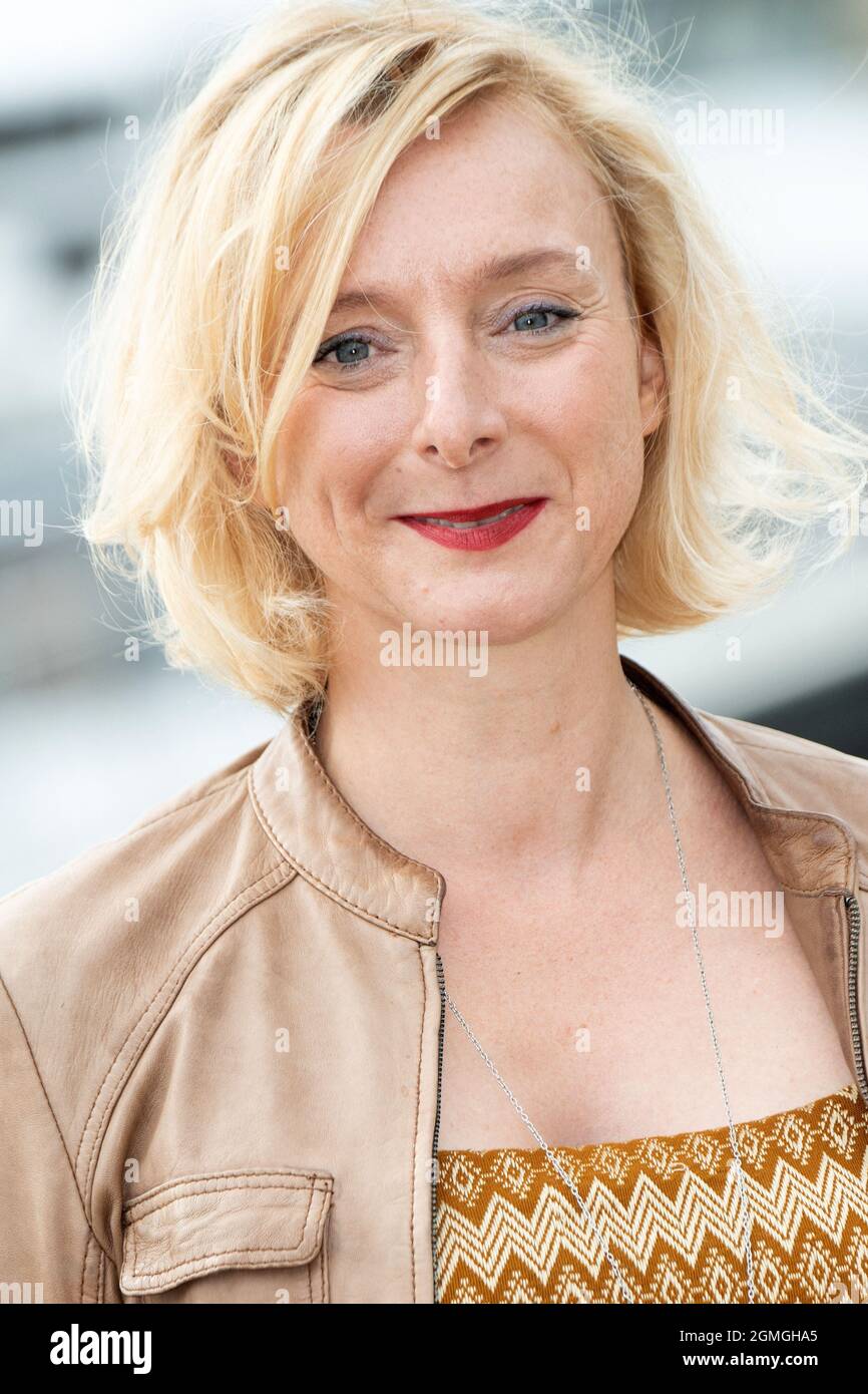 Gaelle Lebert attends HP photocall during the 23rd TV Fiction Festival ...