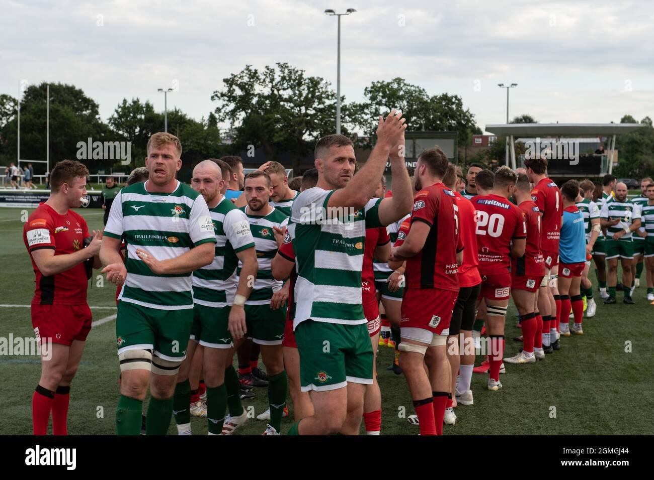 Ealing Trailfinders players after the Greene King IPA Championship ...
