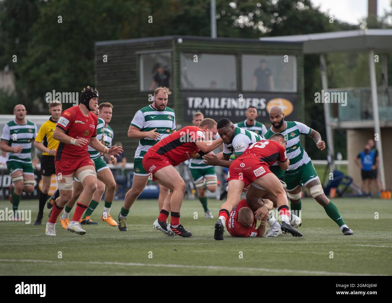 Match action during the Greene King IPA Championship match between ...