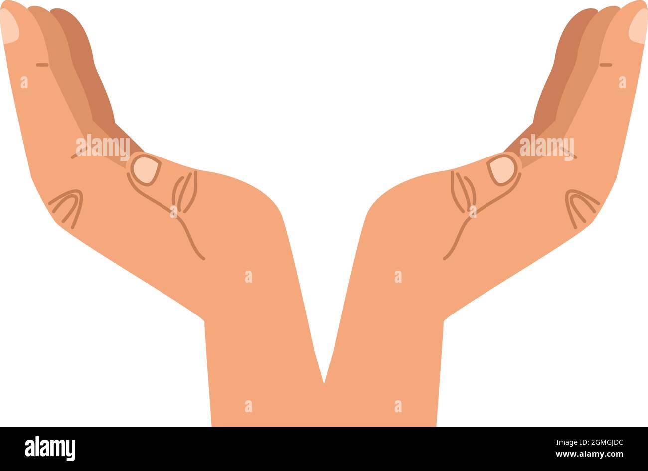 Protecting gesture Stock Vector Images - Alamy
