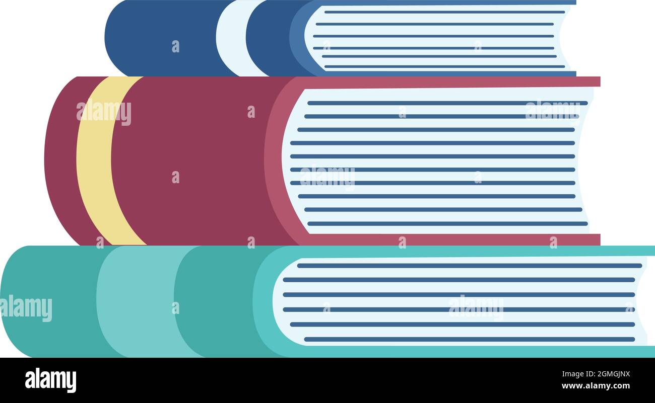 pile text books Stock Vector Image & Art - Alamy