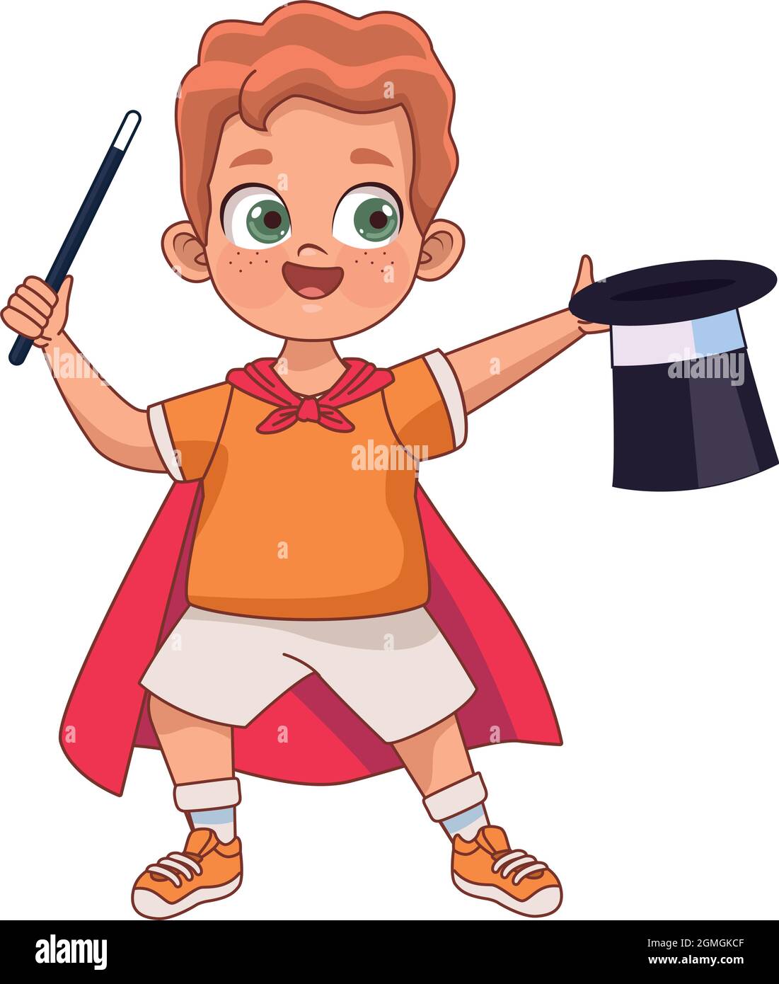 little boy magician Stock Vector Image & Art - Alamy