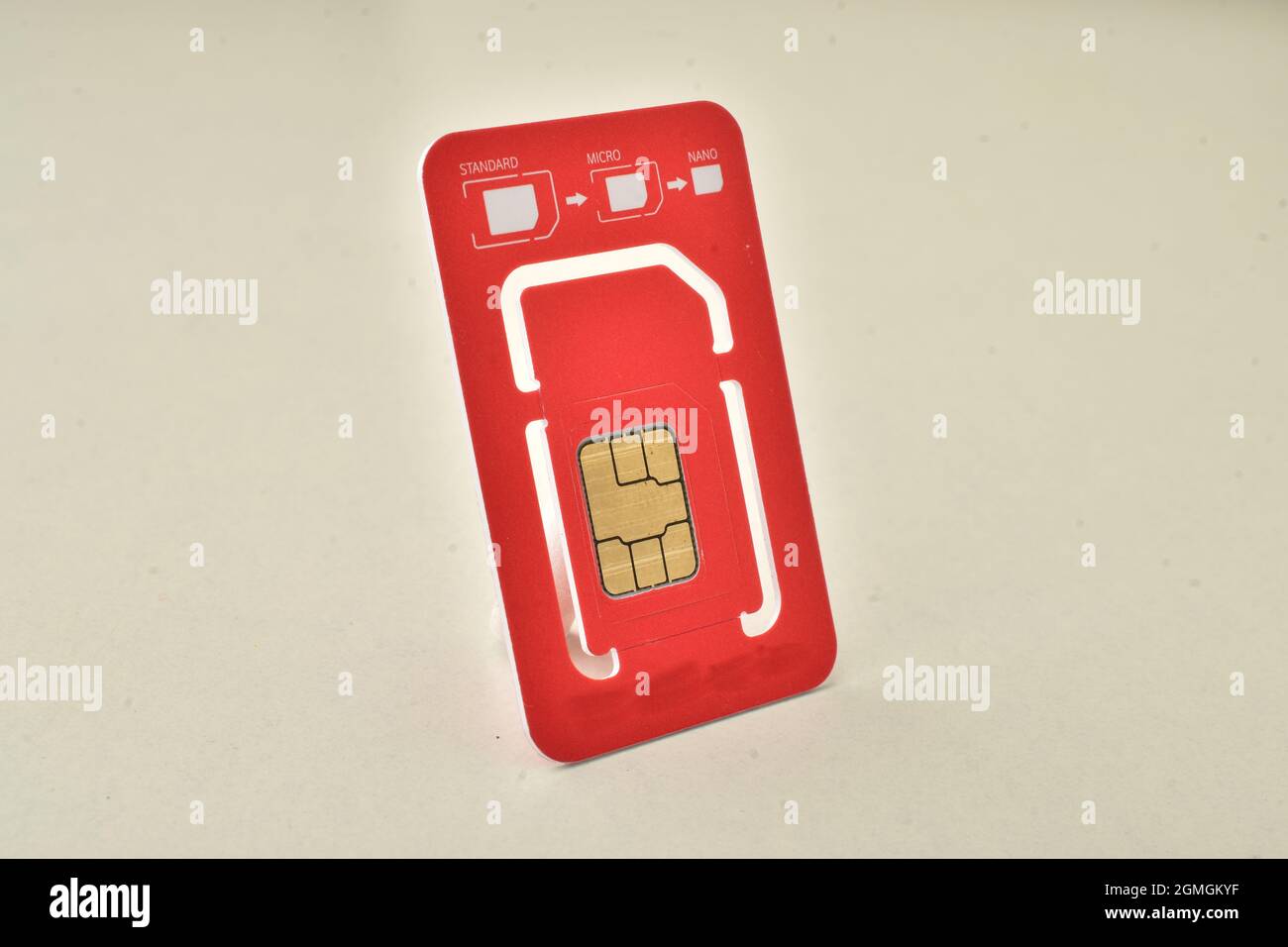 Tailored Sim Card isolated on white background Stock Photo - Alamy