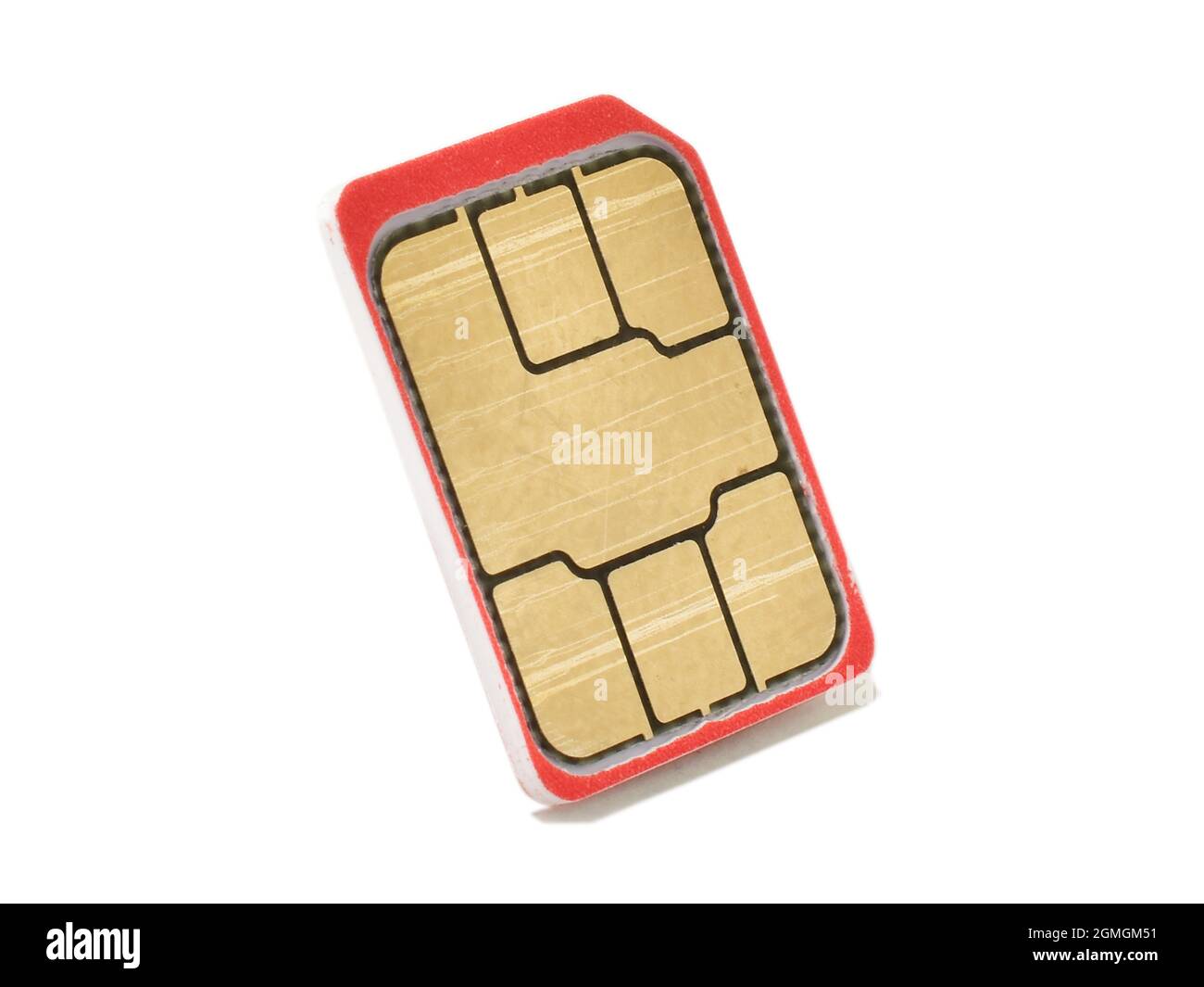 Nano Sim Isolated on White Background with Clipping Path Stock Photo ...