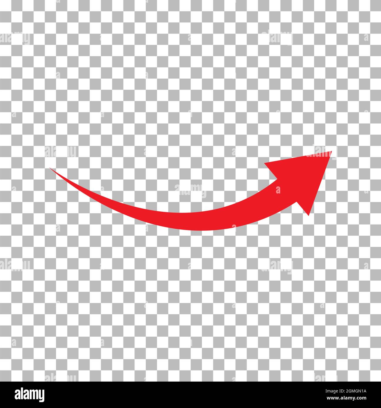 red arrow icon on transparent background. flat style. arrow icon for ...