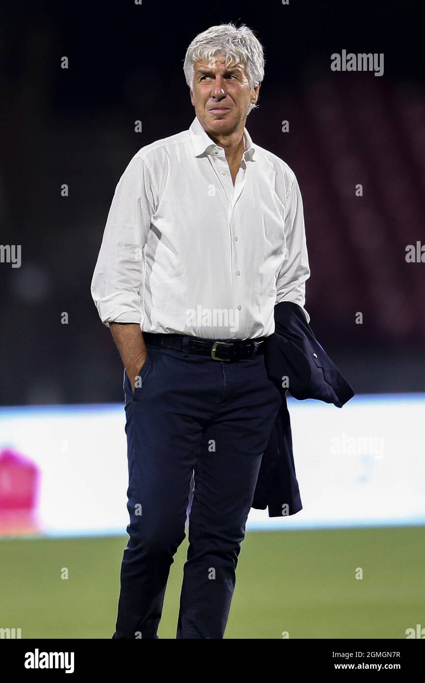 Atalanta's Italian coach Gian Piero Gasperini during the Serie A ...