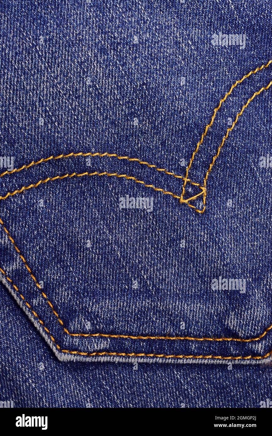 Design on Jeans Back Pocket Stock Photo - Alamy