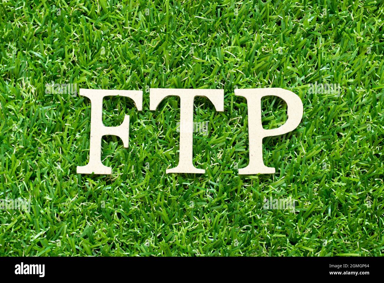 Alphabet letter in word FTP (Abbreviation of File Transfer Protocol) on ...