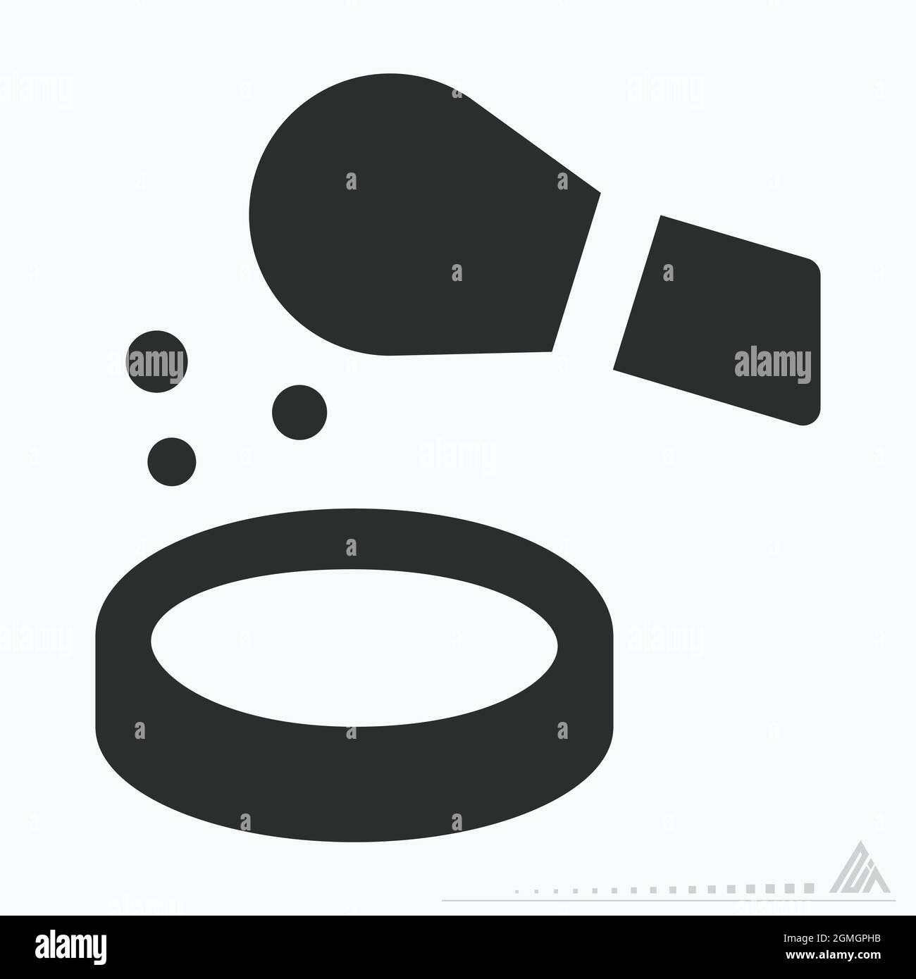 Icon Vector of Blush - Glyph Style - Simple illustration, Editable ...