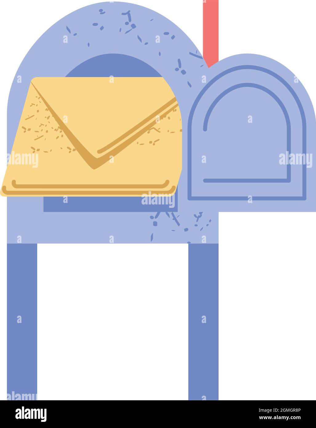 mailbox with envelopes Stock Vector Image & Art - Alamy
