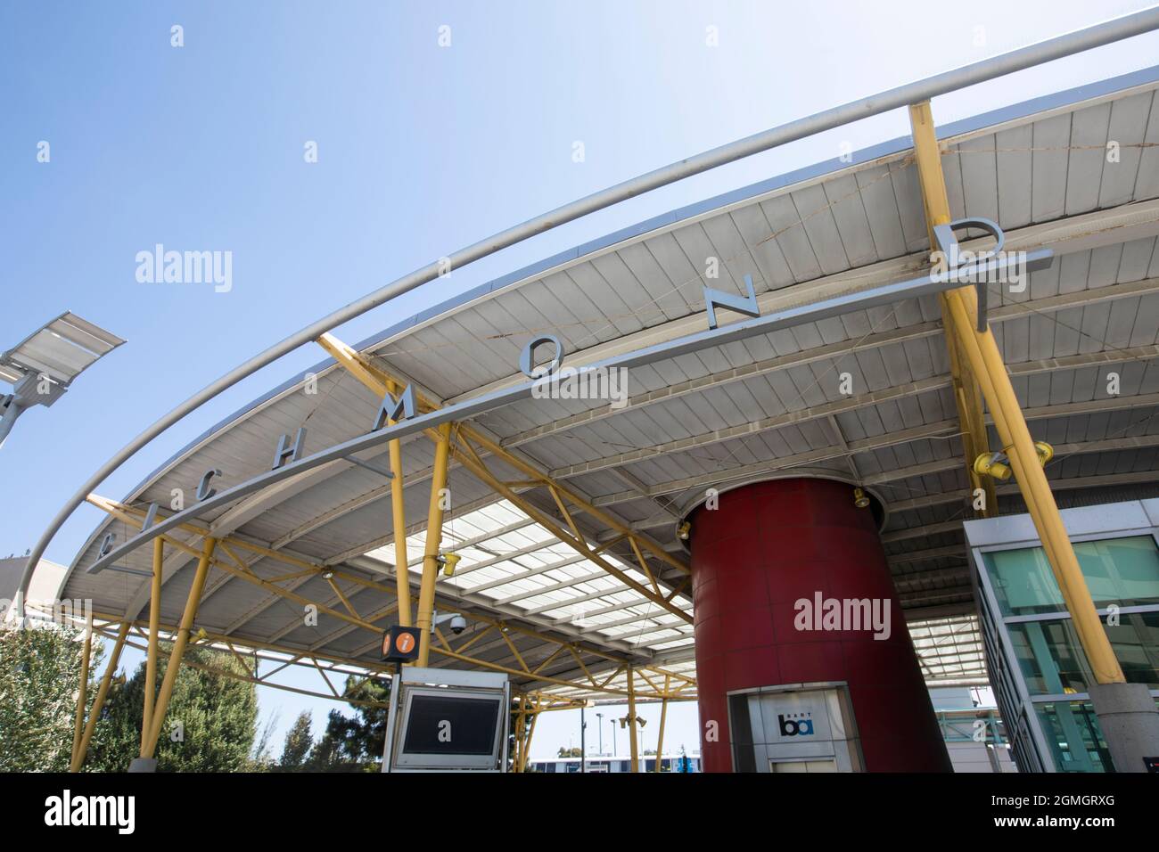 Richmond, California, USA - July 22, 2021: Morning light illuminates a ...