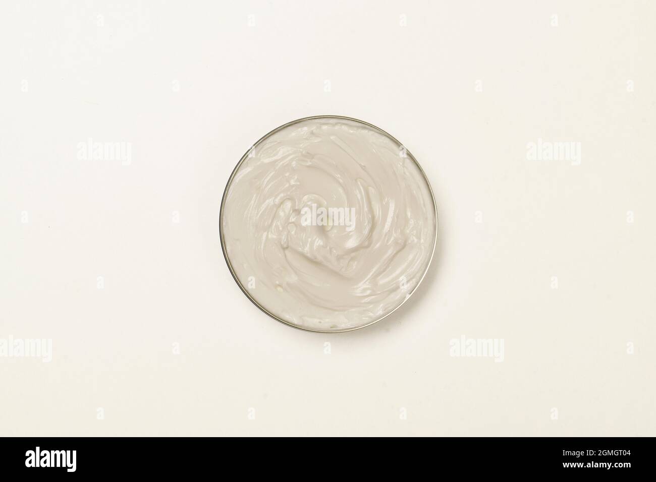 top view of cosmetic cream isolated on white background Stock Photo - Alamy