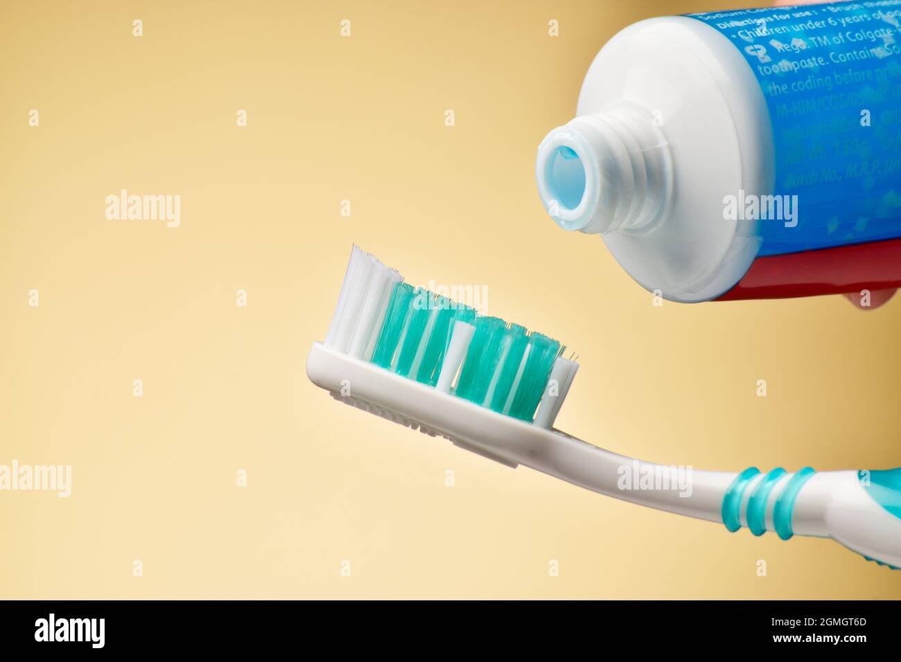 Tooth Brush with Tooth paste Stock Photo - Alamy